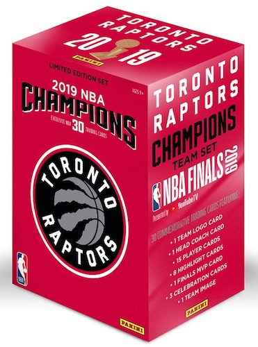 2019 Panini Toronto Raptors NBA Champions Checklist, Boxes, Set Info