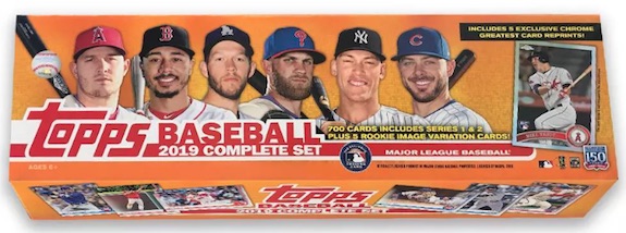 2019 Topps Baseball Complete Factory Set Checklist, Boxes, Exclusives