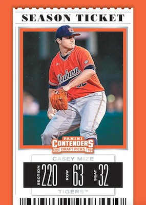 2019 Panini Contenders Draft Picks Baseball Checklist, Set Info, Boxes