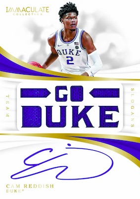2019-20 Immaculate Collection Collegiate Basketball Checklist, Boxes, Info
