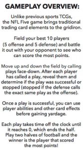 2019 Panini NFL Five Trading Card Game Checklist, Set Details, Boxes