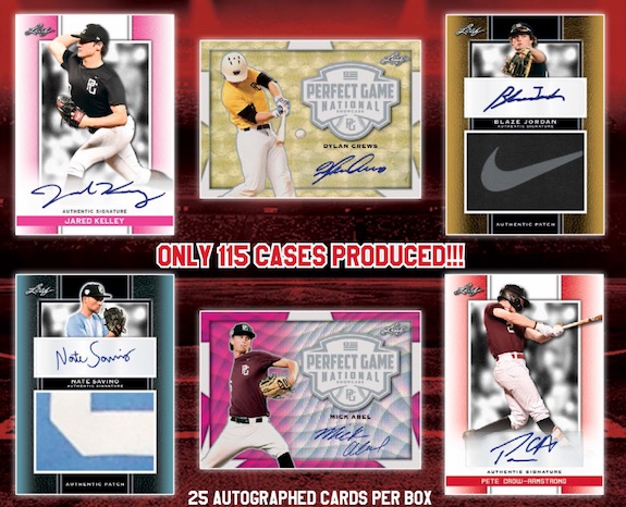 2019 Leaf Perfect Game National Showcase Checklist, Boxes, Info, Date