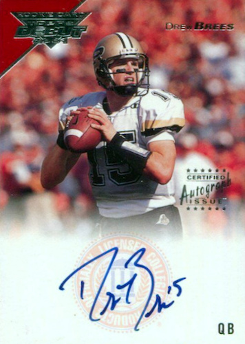 Top Drew Brees Rookie Cards Ranked List, Best Autograph Buying Guide