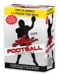 2020 Leaf Football Retail Trading Cards Checklist, Boxes, Date, Set Info