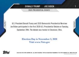 2020 Topps Now Election Checklist, Rarity, Set Info, Print Runs