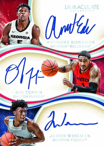 2020-21 Immaculate Collection Collegiate Basketball Checklist, Boxes, Info
