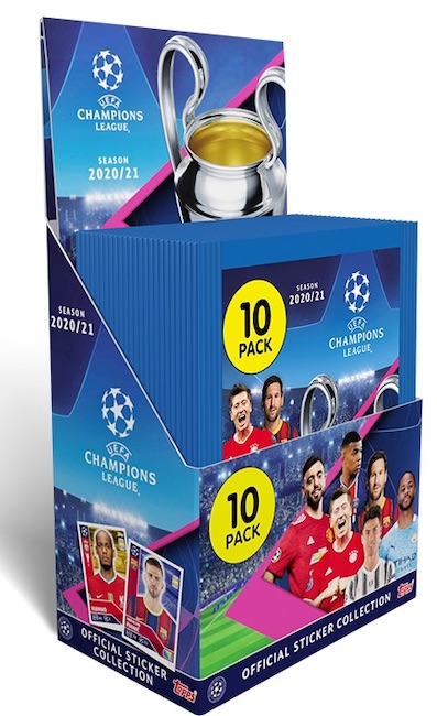 2020-21 Topps UEFA Champions League Sticker Checklist, Details, Boxes