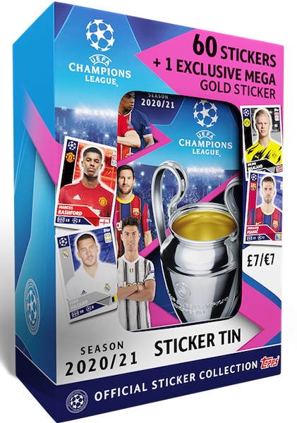 2020-21 Topps UEFA Champions League Sticker Checklist, Details, Boxes