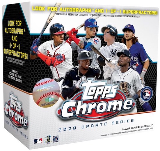 2020 Topps Chrome Update Series Baseball Checklist, Mega Box Odds