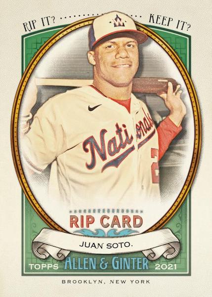 2021 Topps Allen & Ginter Baseball Checklist, Set Info, Boxes, Autographs