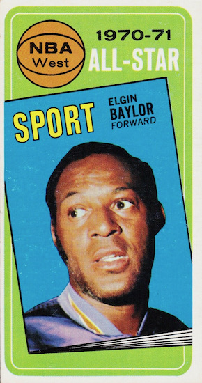 Elgin Baylor Rookie Card and Vintage Card Guide, Gallery, Top List