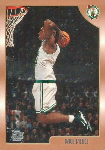 Paul Pierce Rookie Cards Checklist, Gallery, Best RCs, Most Valuable List