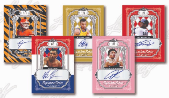 2021 Leaf National Signature Series Checklist, Details, Box Review