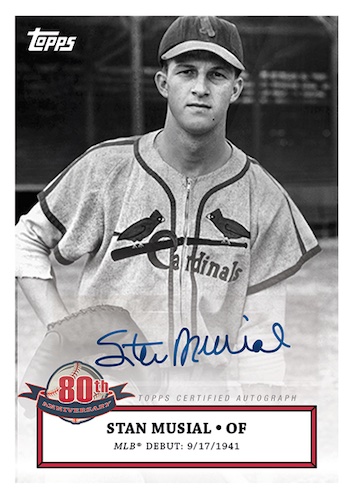 2021 Topps Stan Musial 80th Anniversary Checklist, Autographs, Relics