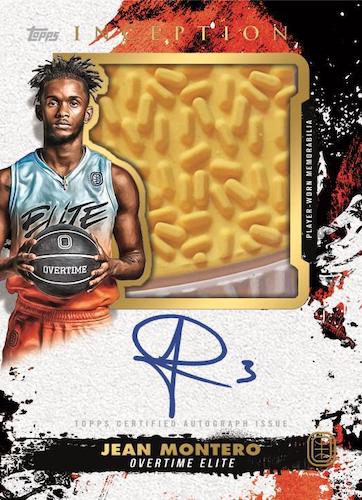 2021-22 Topps Inception OTE Overtime Elite Basketball Checklist