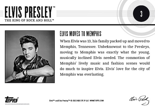 2022 Topps Elvis Presley The King of Rock and Roll Checklist Info