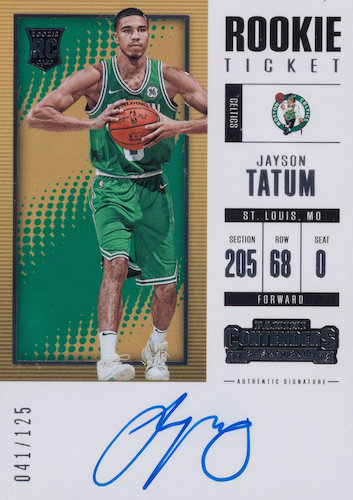 Jayson Tatum Rookie Card Guide, Top RC List, Best Autographs