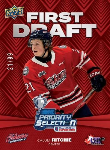 2021-22 Upper Deck CHL Hockey Checklist, Set Info, Boxes, Odds