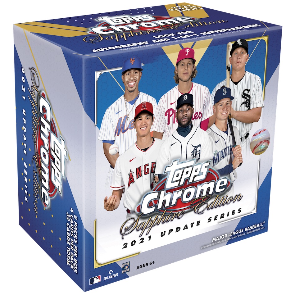 2021 Topps Chrome Update Sapphire Baseball Checklist, Boxes