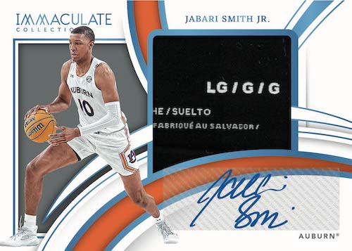 2022-23 Immaculate Collection Collegiate Basketball Checklist Info
