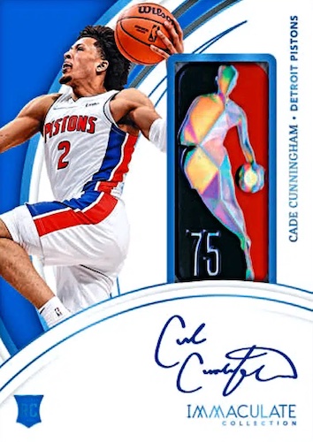 2021-22 Panini Immaculate Collection Basketball Checklist, Details
