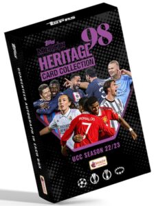 2022-23 Topps Merlin Heritage 98 UEFA Checklist, Set Info, Boxes