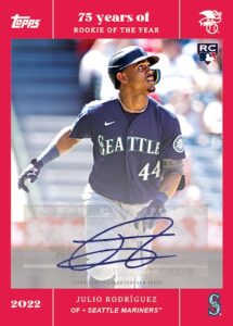 2022 Topps MLB Rookie of the Year 75th Anniversary Checklist Info