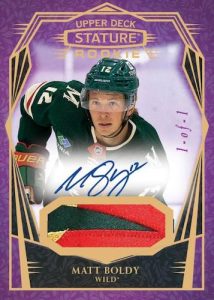 2022-23 Upper Deck Stature Hockey Checklist, Box Details, Date