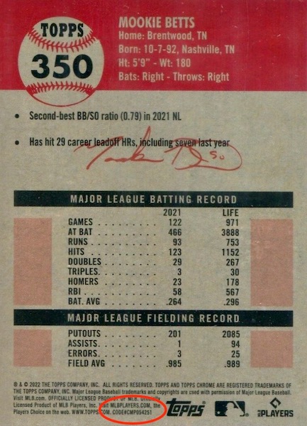 2022 Topps Chrome Platinum Baseball Variations Checklist, Codes