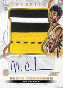 2022-23 Topps Inception OTE Overtime Elite Basketball Checklist